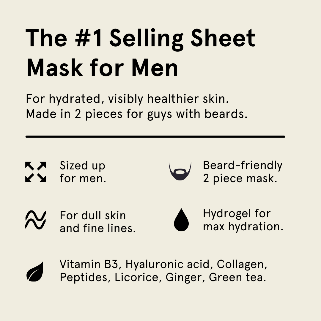 Bro Mask by Jaxon Lane | #1 Sheet Mask for Men | "Best Sheet Mask ...